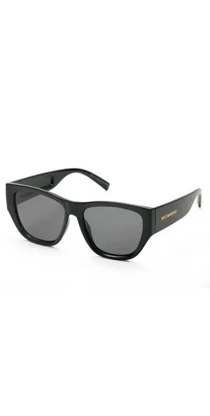 MIO MARINO Polarized Vintage Square Sunglasses - Sleek Black