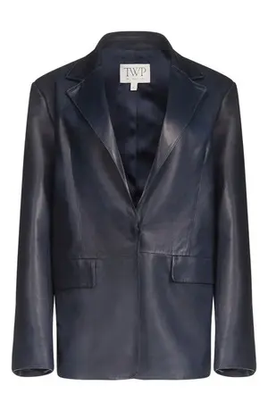 TWP Jillian Leather Blazer