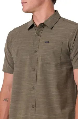 O'Neill Upf Slub Short Sleeve Button Up Shirt