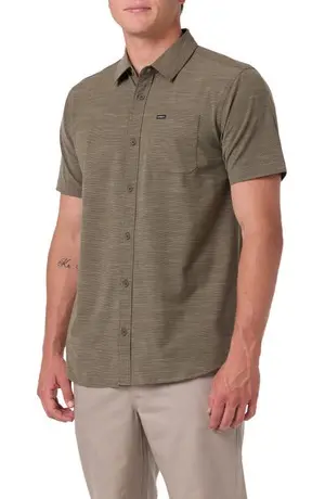 O'Neill Upf Slub Short Sleeve Button Up Shirt