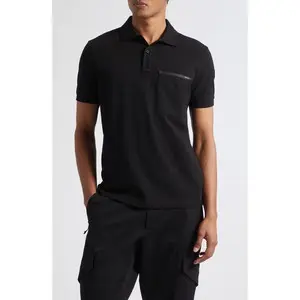 Moncler Cotton Polo - Black