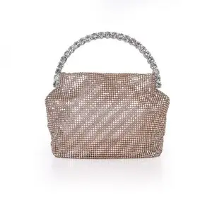 Badgley Mischka Effie Mesh Pouch Clutch - Gold