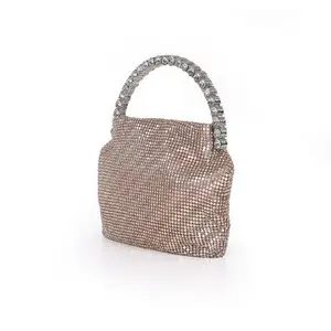 Badgley Mischka Effie Mesh Pouch Clutch
