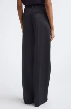 Emporio Armani Satin Wide Leg Trousers