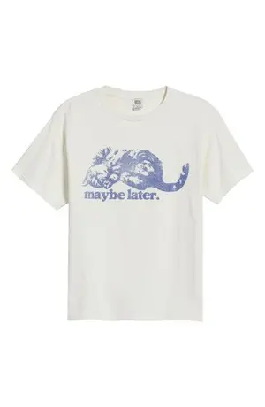 BDG URBAN OUTFITTERS Maybe Later" Cat Graphic T-shirt