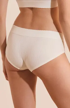 ETAM Daily Seamless Boyshorts - Ecru