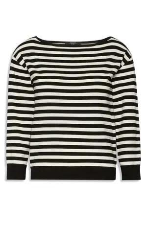 Max Mara Stecca Striped Bateau Neck Sweater