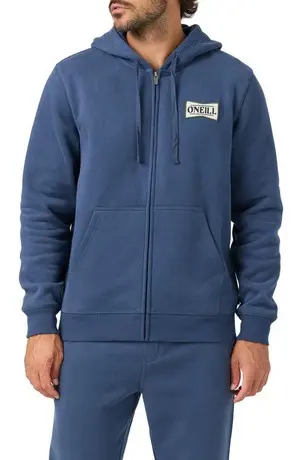 O'Neill Patched Classic Full Zip Hoodie - Navy