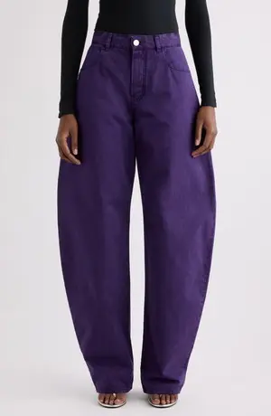 Alaïa Round Jeans - Violet Washed