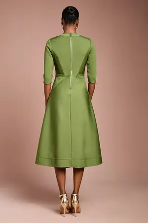 Coast Bandage V-neck Midi Dress