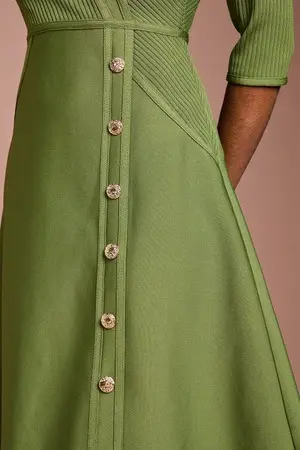 Coast Bandage V-neck Midi Dress