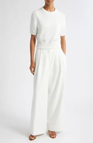 TOCCIN Elsie Organic Cotton Short Sleeve Sweater
