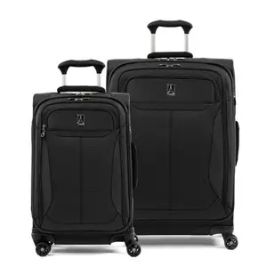 TRAVELPRO Tourlite Softside Expandable 2 Piece Spinner Luggage Set - Black