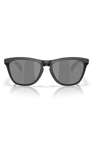 Oakley Gender Inclusive Frogskins Range 58mm Round Sunglasses - Matte Black/black