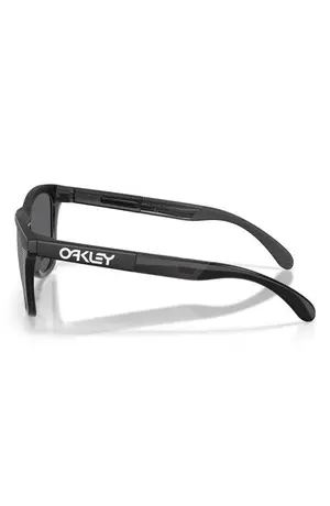 Oakley Gender Inclusive Frogskins Range 58mm Round Sunglasses - Matte Black/black