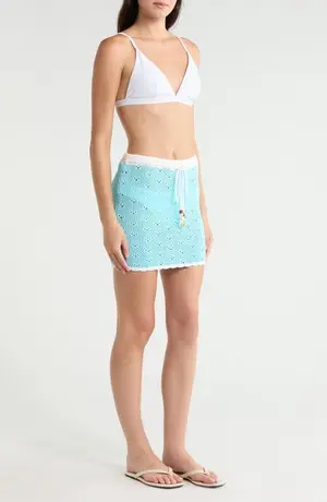 KULANI KINIS Drawstring Knit Miniskirt