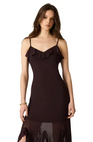 Steve Madden Mariane Ruffle Sleeveless Maxi Dress