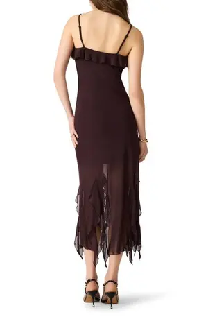 Steve Madden Mariane Ruffle Sleeveless Maxi Dress