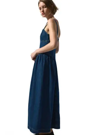 H&m Flared-skirt Denim Dress