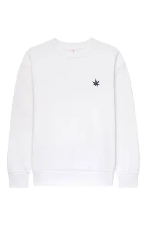 Boast Fleece Crewneck White