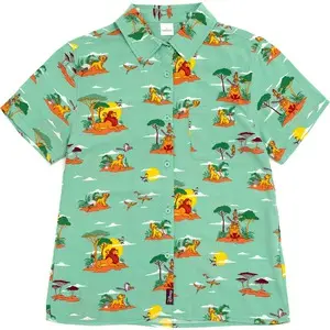 Disney S The Lion King Short Sleeve Button-down Shirt
