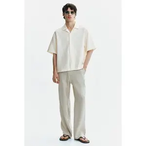 H&M Relaxed Fit Resort Shirt - Cream