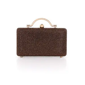 Badgley Mischka Jude Crystal Minaudiere With Outer Pocket