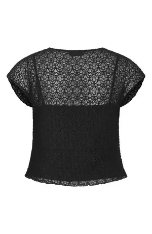 City Chic Brie Lace Knit Top