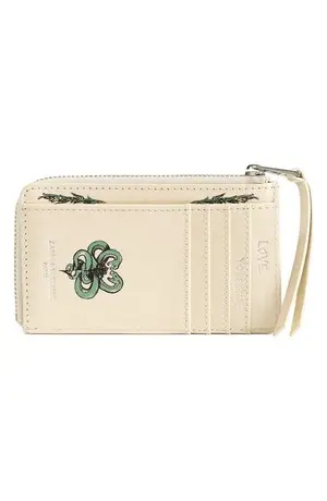 Zadig&Voltaire Zv Card Tattoo Leather Card Case