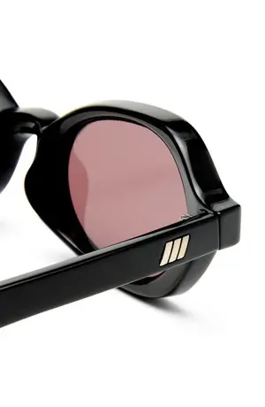 Le Specs Gender Inclusive Foundry 52mm Rectangular Sunglasses - Black