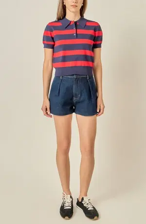 English Factory Striped Polo