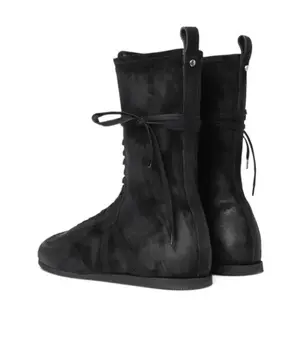 ANN DEMEULEMEESTER Fides High-top Boxing Sneakers - Black