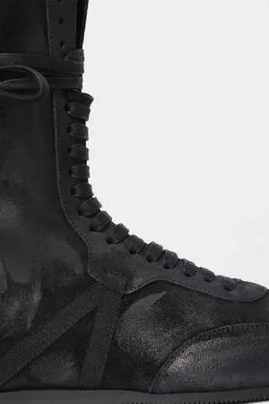 ANN DEMEULEMEESTER Fides High-top Boxing Sneakers - Black