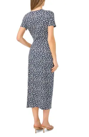 Halogen Side Tie Midi Dress