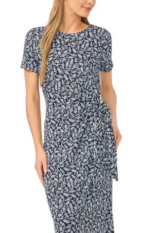 Halogen Side Tie Midi Dress