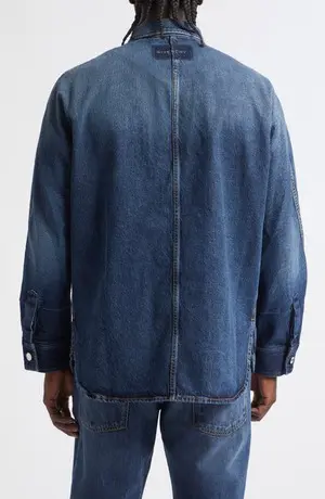 Givenchy Couture Seam Denim Button-up Shirt