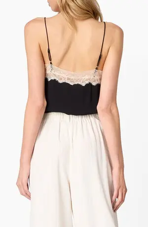 Cami Nyc Libi Lace Trim Silk Camisole