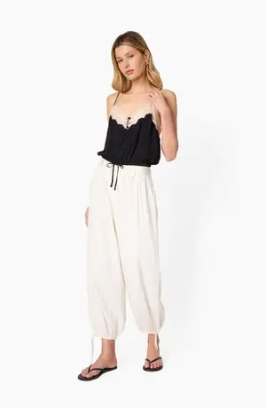 Cami Nyc Libi Lace Trim Silk Camisole - Black