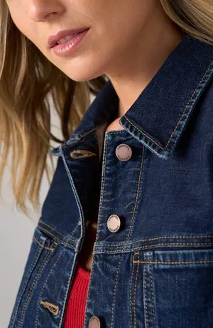 LIVERPOOL Cuffed Selvedge Denim Trucker Jacket