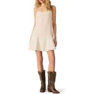Steve Madden Lace Sleeveless Square Neck Mini Dress