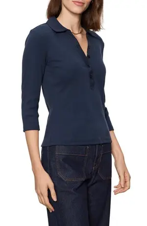 Sanctuary Echo Rib Henley Top