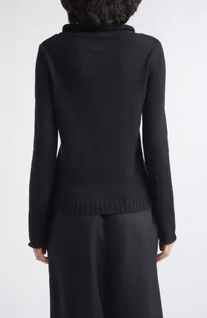 Posse Teo Cowl Neck Cotton Sweater