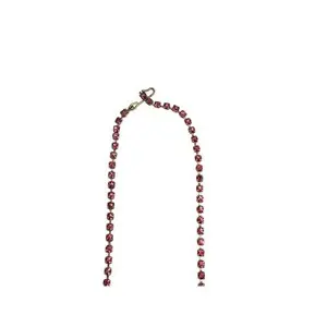 MADISON BEVERLY HILLS Vintage 1950s Pink Givré Rhinestone Choker Necklace