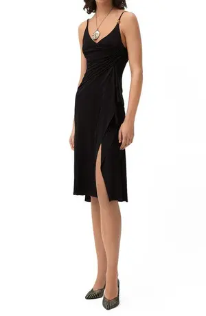 Versace Liquid Jersey Draped Dress