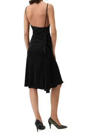 Versace Liquid Jersey Draped Dress