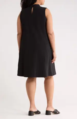Eileen Fisher Mock Neck Sleeveless Dress