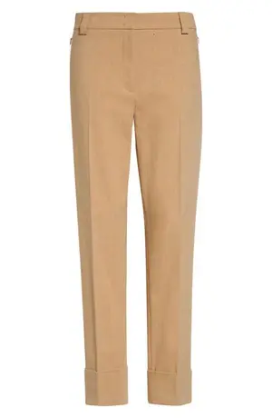 Akris Maxima Cotton Stretch Denim Crop Pants