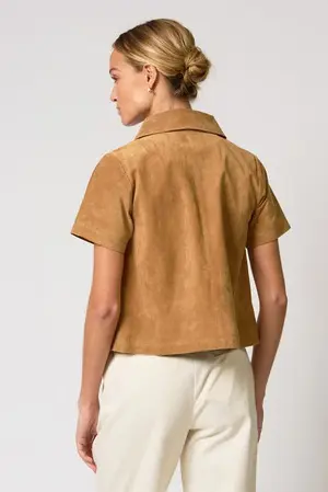 Central Park West Rusty Genuine Suede Ss Jacket