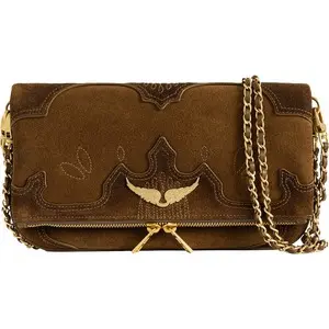 Zadig&Voltaire Rock Western Leather Crossbody Bag - Cognac