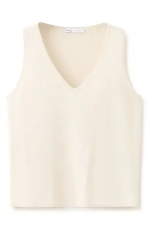 Mango V-neck Knit Top